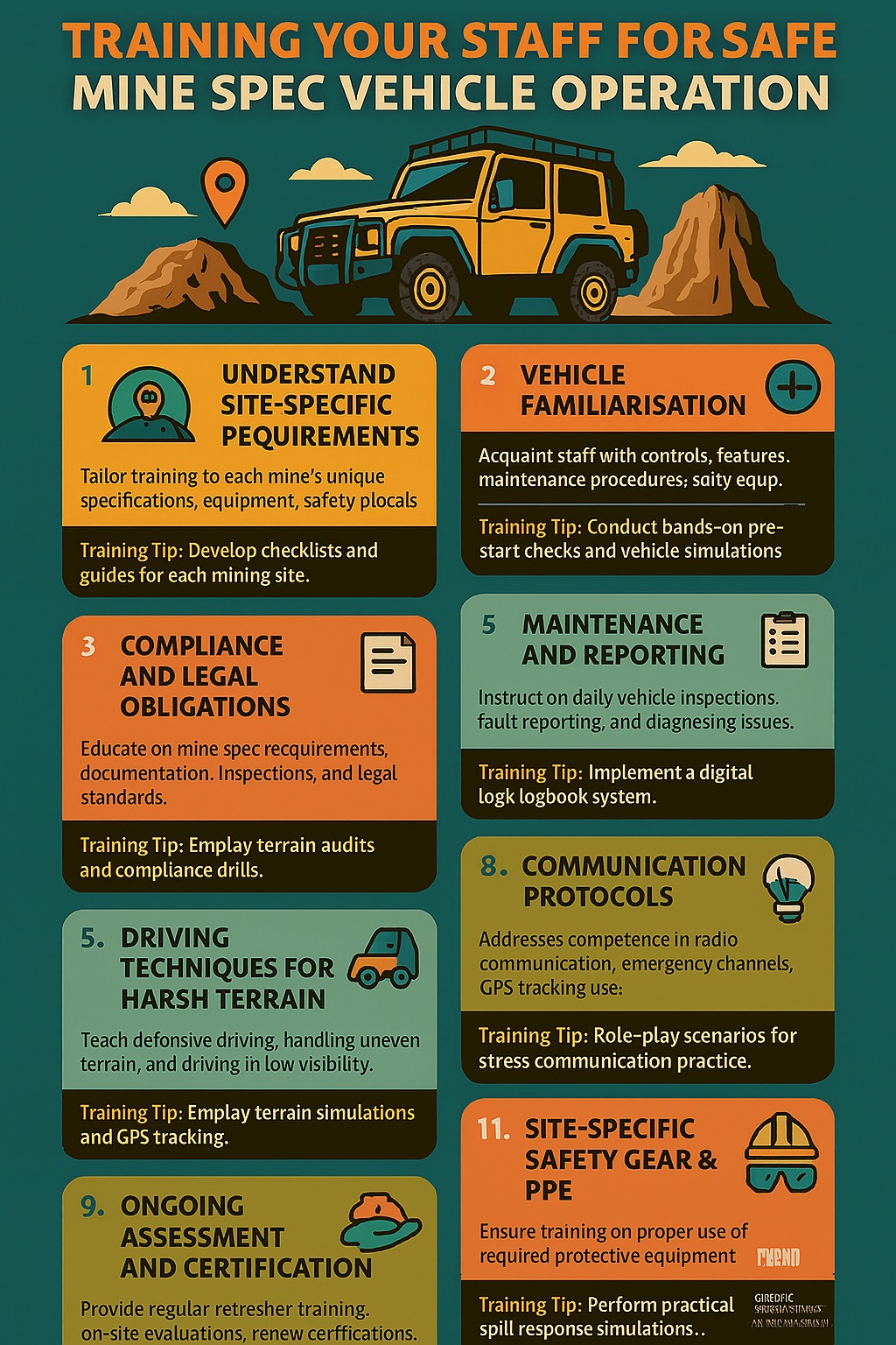 How to Train Staff for Safe Mine Spec Vehicle Operation