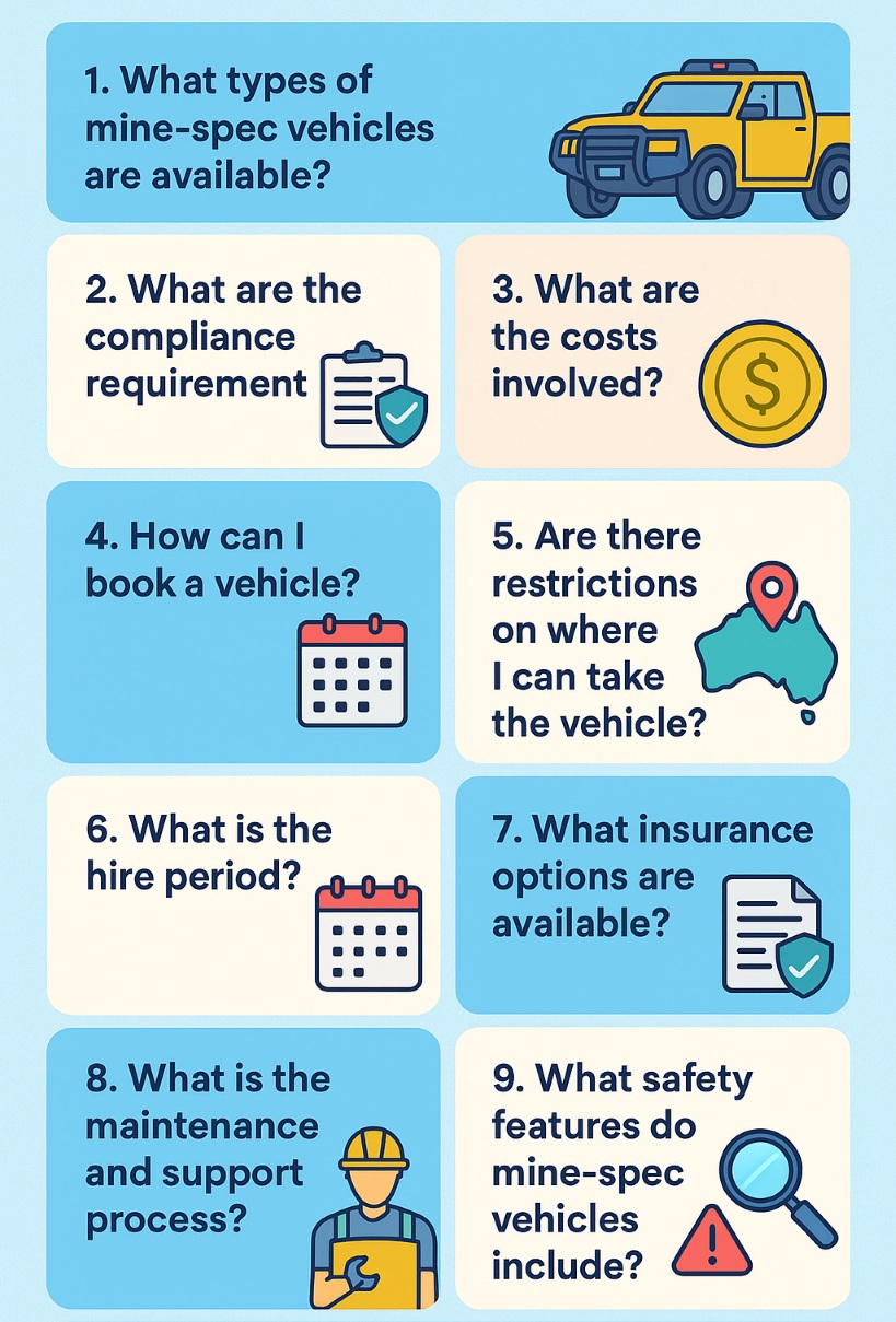 Top 10 Things Contractors Ask When Hiring Mine-Spec Vehicles